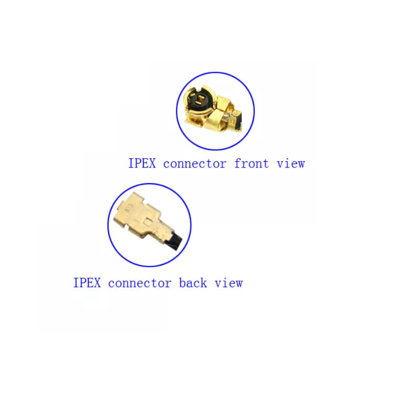 SMA (F) B/H R/A PCB Mount Connector with 1.13mm Cable (L-10cm) + UFL ...