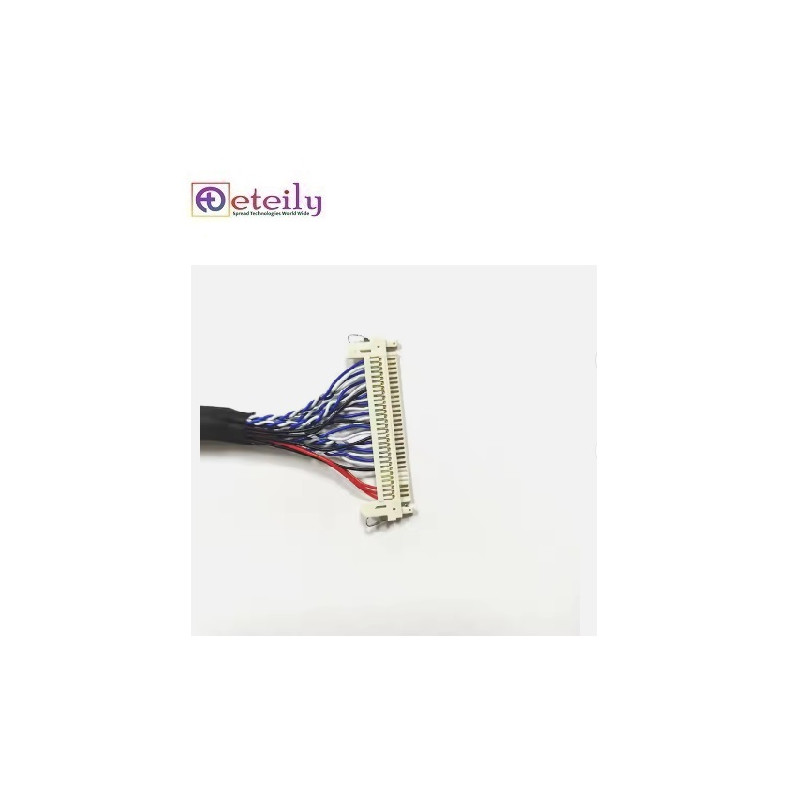 Custom 30 pin LVDS cable Assembly 40 Pin Lvds Cable Assembly